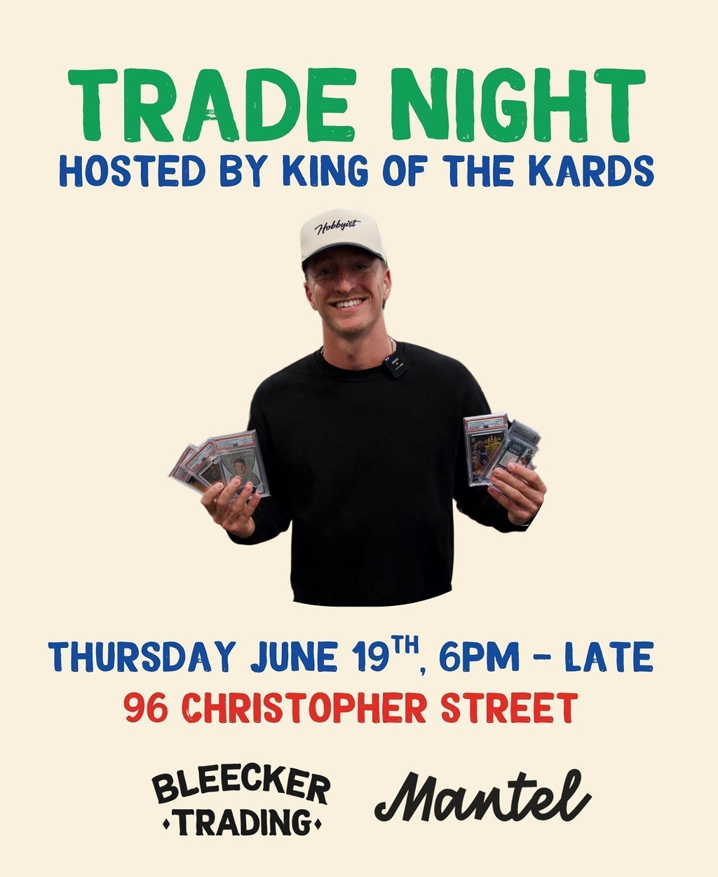 Bleecker Trading - TRADE NIGHT HOSTED BY KING OF THE KARDS | JUNE 19TH ...