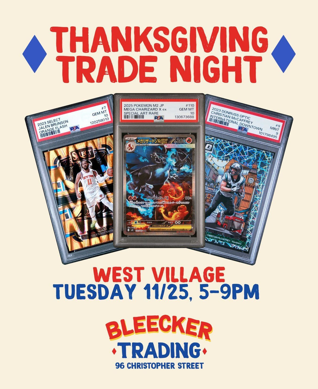Bleecker Trading - Thanksgiving Trade Night | November 25th 5 PM - 9 PM