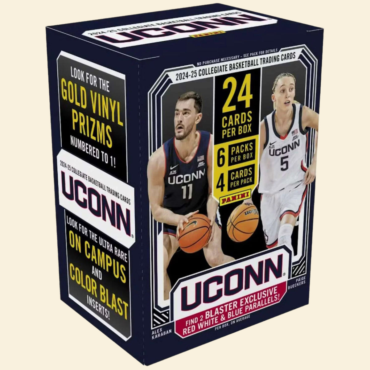 UConn Huskies Panini Blaster Box NCAA Trading Cards 2024 Panini UConn ...