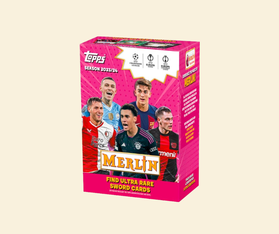 2023-24 Topps Merlin UCC Chrome Soccer Sealed Blaster Box