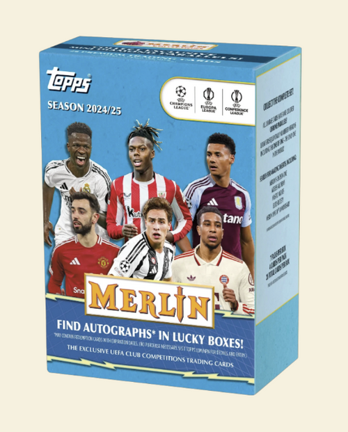 2024-25 Topps UEFA Club Competitions Merlin Chrome Soccer Blaster Box